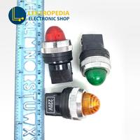 Review Pilot Lamp AC 220V 25mm Lampu Panel Listrik Plastik VAC 220 ...