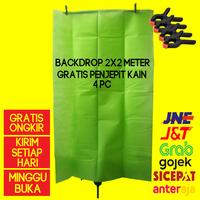 Review Backdrop Tiang Green Screen Backgroud 2x2 Meter Model T | Tokopedia