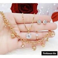 Jual Perhiasan 1 Set Emas Model & Desain Terbaru - Harga Januari 2024