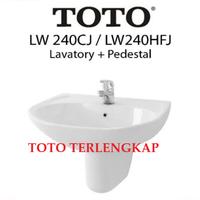 Review westafel TOTO/westafel kaki TOTO/LW240CJ+LW240HFJ - wastafel ...