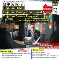 Review [Softcopy] Contoh SOP Tinjauan Manajemen sesuai SNI ISO 37001: ...