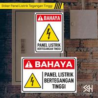 Review Sticker Sign Stiker Penanda Bahaya Panel Listrik Tegangan Tinggi ...