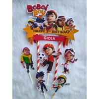 Review Cake Topper Boboiboy / Topper boboiboy / Hiasan Kue Boboiboy ...