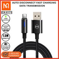Review MCDODO CA-617 Cable Type C Fast Charging Auto Disconnect QC 3.0 ...