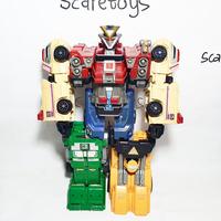 Review DX Power Rangers Turbo Rescue Sentai Carranger VRV Robo Megazord ...