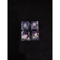 Review Keycaps Genshin Impact 4 Keys/set Mechanical Keyboard OEM PBT ...