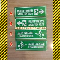 Review SIGN AKRILIK K3 RAMBU SAFETY JALUR EVAKUASI 10X30CM. harga ...