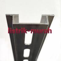 Review Rel MCB Aluminium AL 2 Fungsi Din Rail 1 Meter Omega Tebal Bagus ...