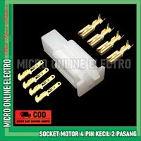 Review Socket 4 Pin Kecil + Skun / Soket Motor / Konektor Motor / Kabel ...