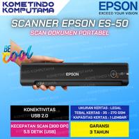 Jual Scanner Epson Es 50 Terlengkap - Daftar Harga Mei 2024 & Cicilan 0%