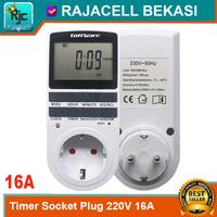 Review Stop kontak Timer Digital Socket Plug 220V AC 16A Pewaktu 24jam ...