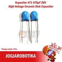 Review Kapasitor 471 470pF 2KV High Voltage Ceramic Disk Capacitor ...