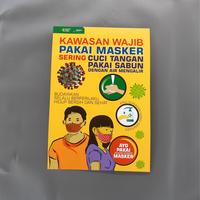 Review Produk - Poster Kawasan Wajib Pakai Masker, Wajib Pakai Masker ...