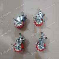 Review Roda Srew 1,5 inch roda furniture drat m8 roda meja roda rak 1.5 ...