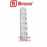 Review Stop Kontak Broco 6 Lubang Terminal Arde Kuningan Colokan ...