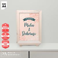 Review Template Gambar Papan Print Laser Ukuran A4 Custom Wedding ...