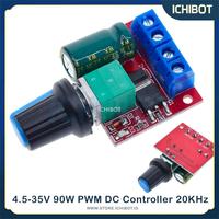 Review PWM Motor DC Speed Controller 5V-35V 5A Switch Function LED ...