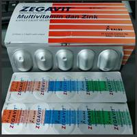 Jual Zegavit Multivitamin Zink 50 Tablet Murah - Harga Terbaru 2021
