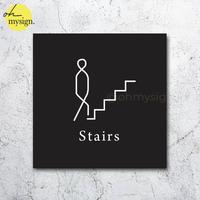 Review Sign Stairs Tangga sign Akrilik | Acrylic Sign Modern | Sign ...