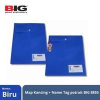Review Map Kancing / Map file / map plastik + Name Tag Potrait BIG 8855 - Biru | Tokopedia