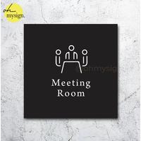 Review Sign Meeting Room Ruang Rapat sign Akrilik | Acrylic Sign Modern ...