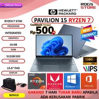 Review HP PAVILION 15 AMD RYZEN 7 5700 8GB 512SSD VEGA8 FREE W10 15.6 ...