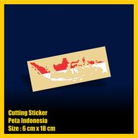 Review Sticker Cutting Peta Indonesia Merah Putih kecil - Merah-Putih ...