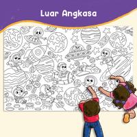 Review Giant Coloring Sheet/Kertas Mewarnai Jumbo/Raksasa/Big Coloring ...