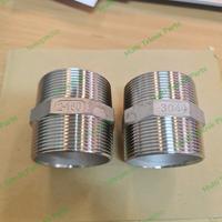 Review Double nepel stainless 304 / Sock drat luar 2" inch SDL | Tokopedia