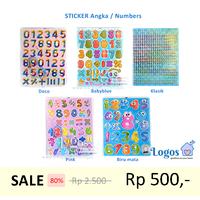 Review Sticker Angka/Numbers Stiker Reward Point Anak TK PAUD belajar ...