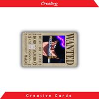 Review Sticker Sticker Kartu Atm Skin Card Anime - One Piece Wanted ...