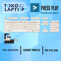 Review Press Play Shirakawa PBT Dye Sub Keycaps Set 122 Keys Japanese ...