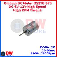 Review Dinamo DC Motor RS370 RS 370 DC 6V-12V Rpm High Speed Torque ...
