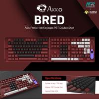 Review AKKO Bred (158-key) ASA Profile PBT Double Shot - Keycaps Gaming ...