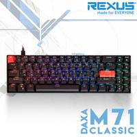 Review Rexus DAXA M71 Classic Black Mechanical Gaming Keyboard - Red ...