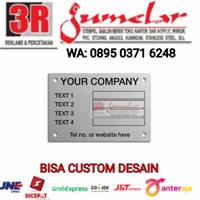 Jual Name Plate Terbaik - Harga Murah April 2025 & Cicil 0%