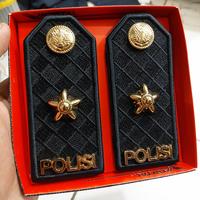 Review pangkat PDU KOMPOL lis merah lis polos ready - LIS HITAM | Tokopedia