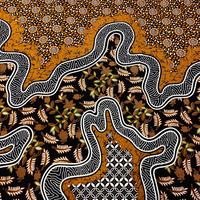 Review Bahan Kain Batik Meteran Potongan Motif Parijoto - Coklat Muda ...