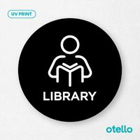 Review Library Room Sign Board Akrilik Acrylic Signage Label ...