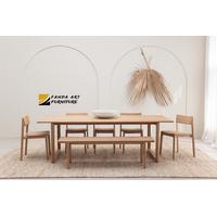 Review Meja Makan Extension Lipat Tarik Jati Dinning Table Extension ...