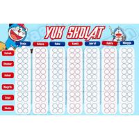 Review jadwal solat anak check list solat - doraemon | Tokopedia