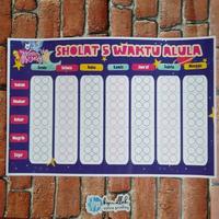 Review jadwal solat anak check list solat - little pony | Tokopedia