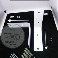 Review plat siku besi L rak dinding kayu ambalan bracket tembok ...