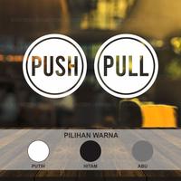 Review Stiker Pintu Push Pull Bulat Logo Cafe Sign Tanda Cutting ...