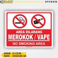 Review Sticker Dilarang Merokok / Stiker Dilarang Merokok - Vape Dan ...