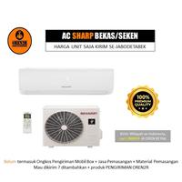Review AC Sharp 1/2 3/4 1PK (Second/Bekas/Seken) - inverter | Tokopedia