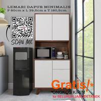 Review RAK LEMARI DAPUR 2 PINTU MINIMALIS KITCHEN CABINET LOTUS KC 80 ...