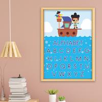 Review Poster Edukasi Belajar Anak TK PAUD Huruf Abjad Alfabet ABC ...