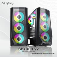 Review Casing INFINITY SPYDER V2 - mATX, ATX GAMING CASE | Tokopedia