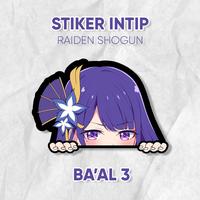 Review Stiker Intip Raiden Shogun Baal Genshin Impact Sticker ...
